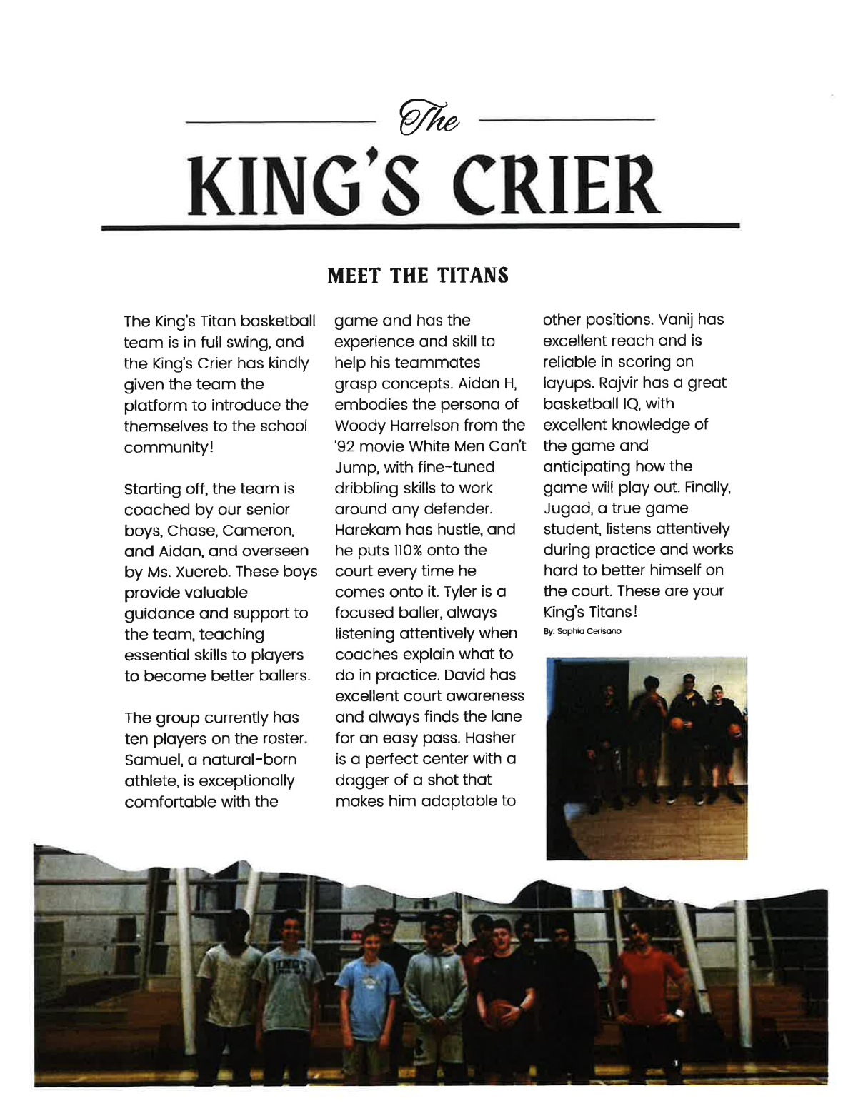 King's Crier Newsletter - King's College School